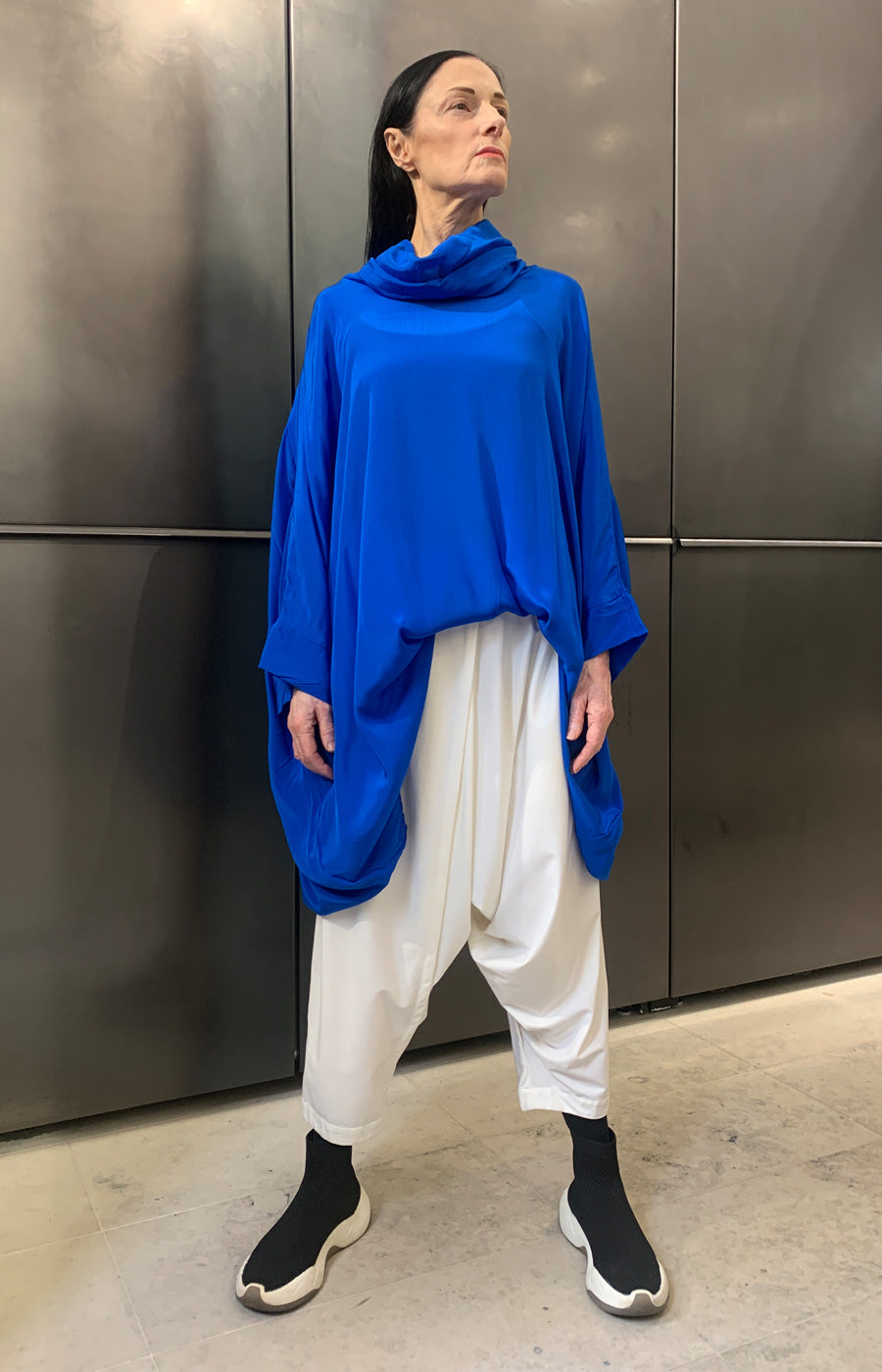 KIMBLA WOVEN TUNIC COBALT – ALISTAIR TRUNG